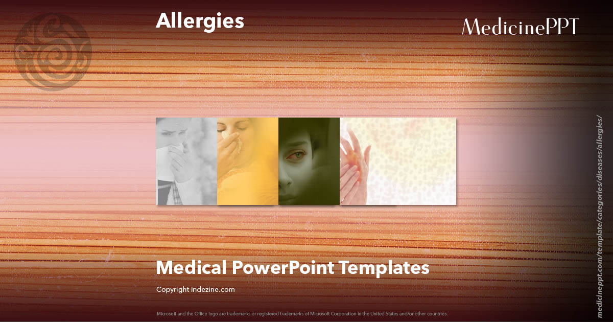 Medicine PowerPoint: Allergies Medicine PowerPoint Templates
