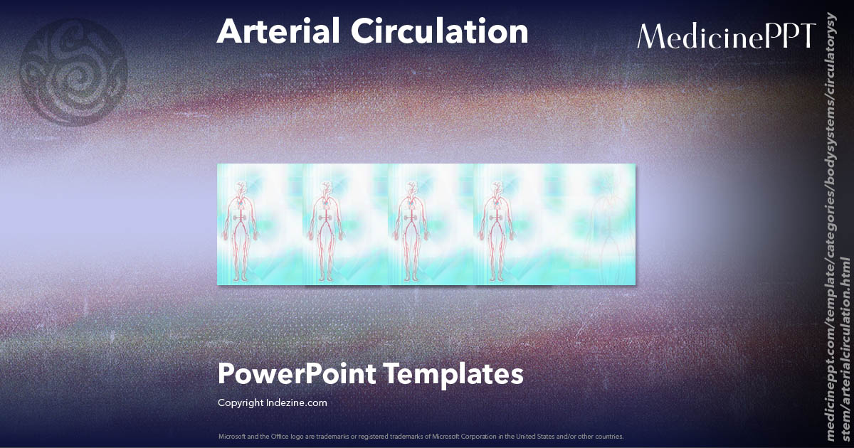 Arterial Circulation - Medicine PowerPoint Templates