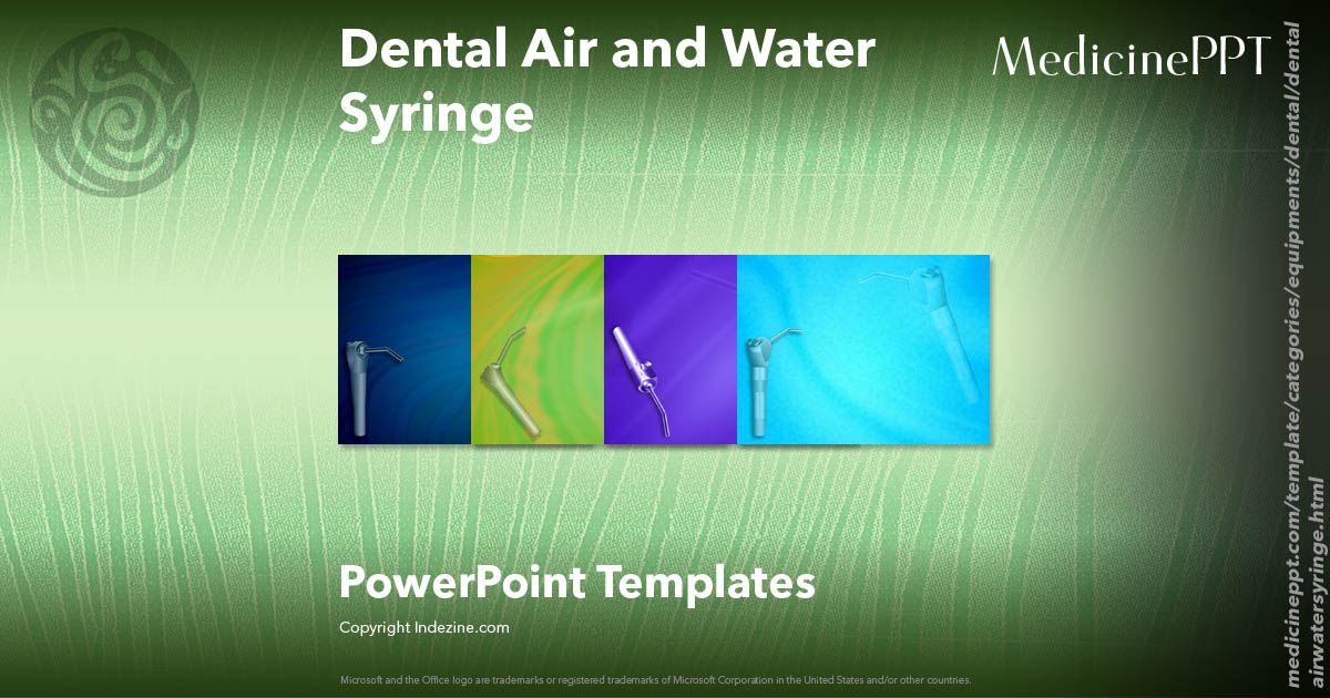 Dental Air and Water Syringe - Medicine PowerPoint Templates