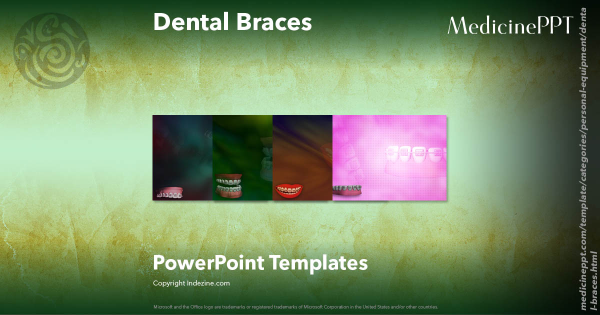 Dental Braces - Medicine PowerPoint Templates