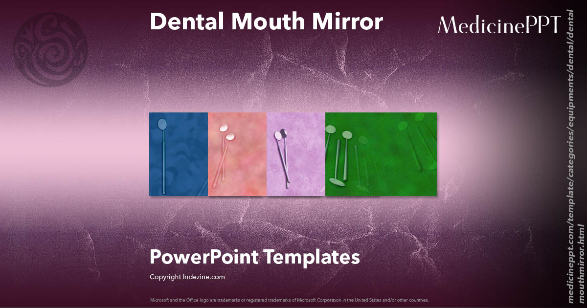 Dental Mouth Mirror - Medicine PowerPoint Templates