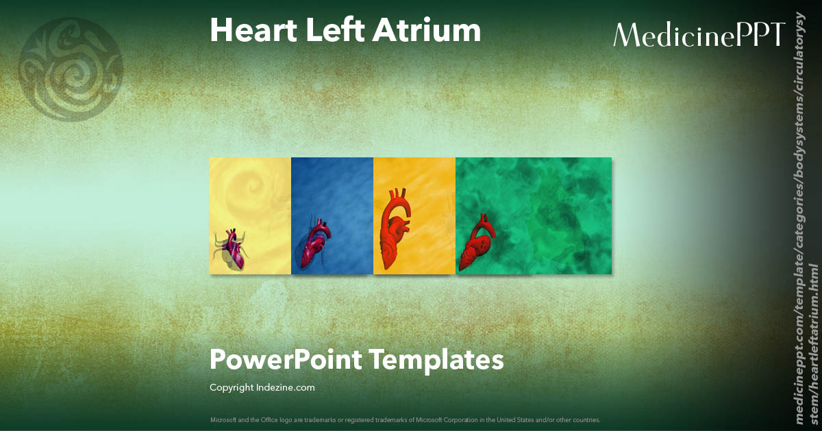 Heart Left Atrium - Medicine PowerPoint Templates