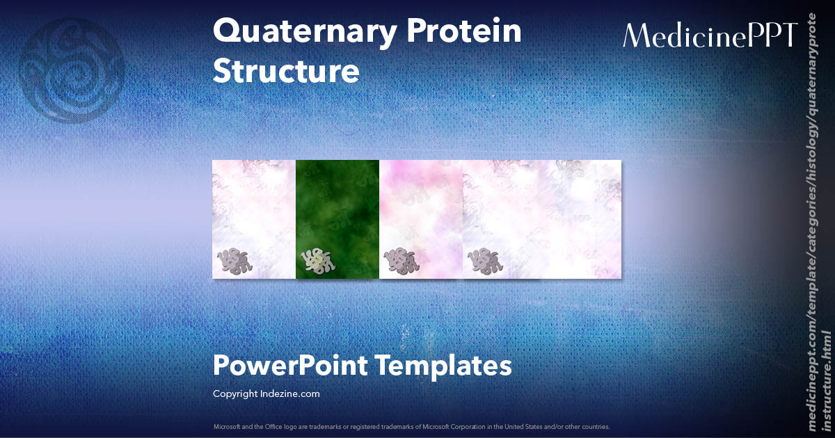 Quaternary Protein Structure - Medicine PowerPoint Templates