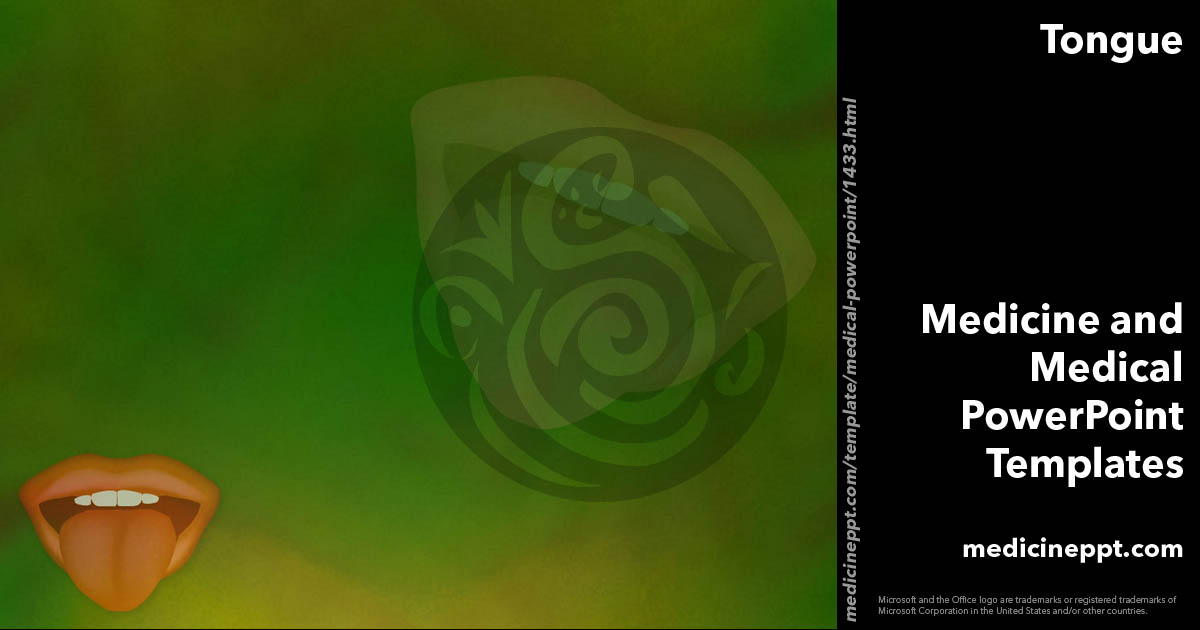 Tongue 02 - Medicine PowerPoint Templates