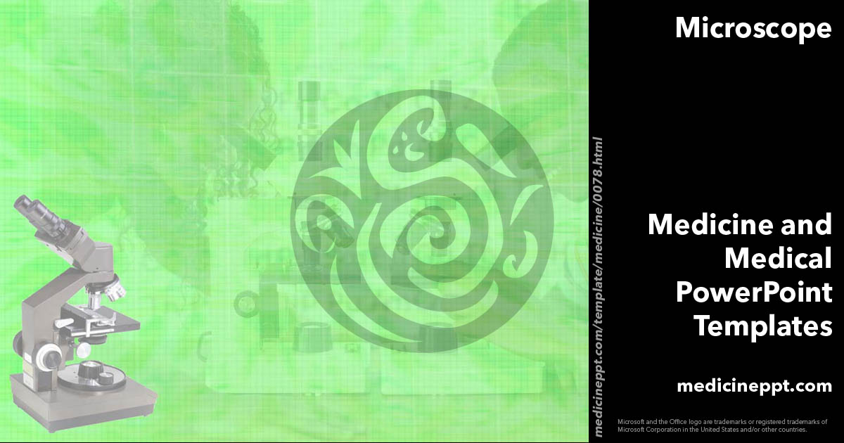 Microscope 06 - Medicine PowerPoint Templates