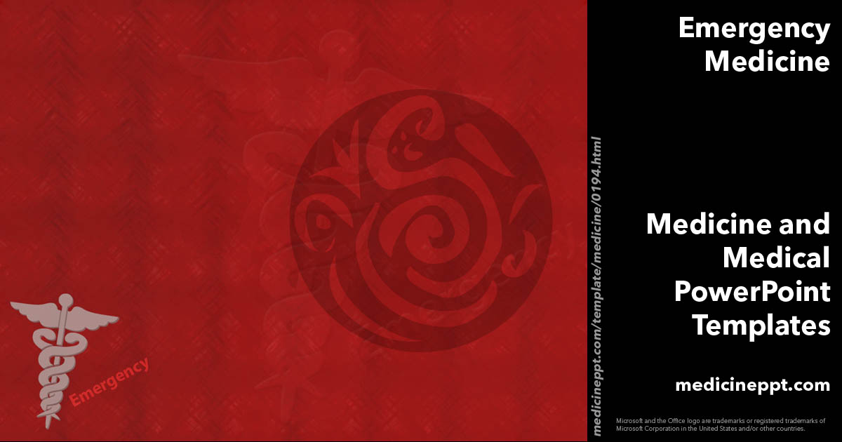 Emergency Medicine 01 - Medicine PowerPoint Templates