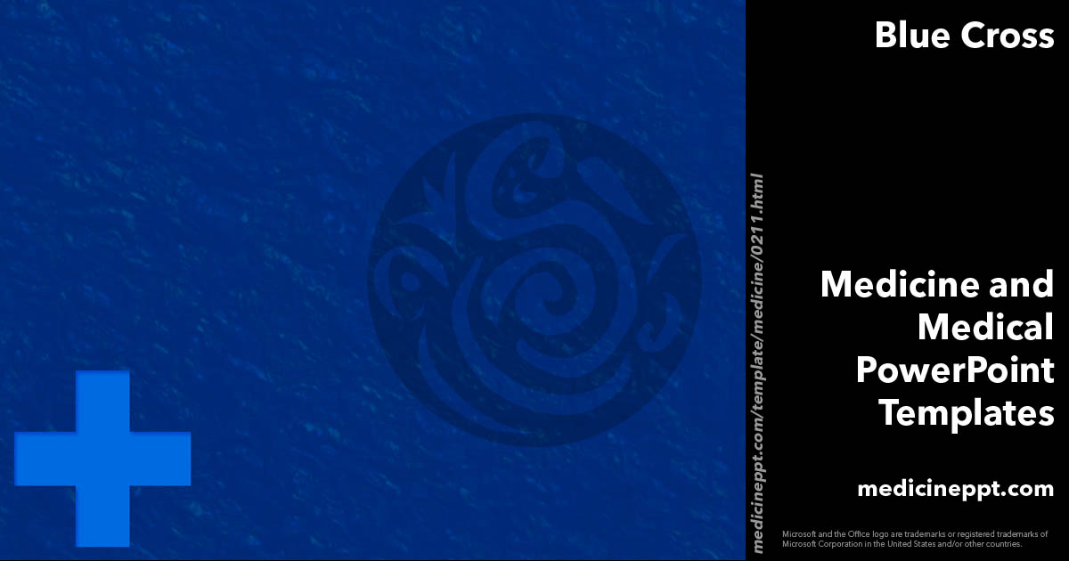 Blue Cross 03 - Medicine PowerPoint Templates