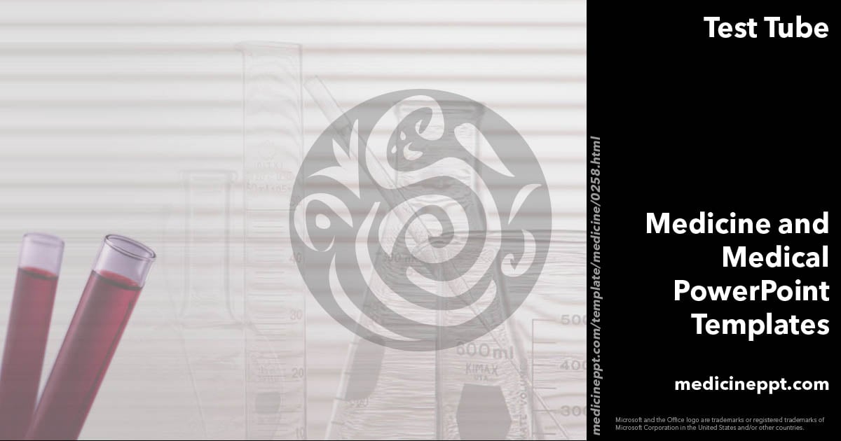 Test Tube 03 - Medicine PowerPoint Templates