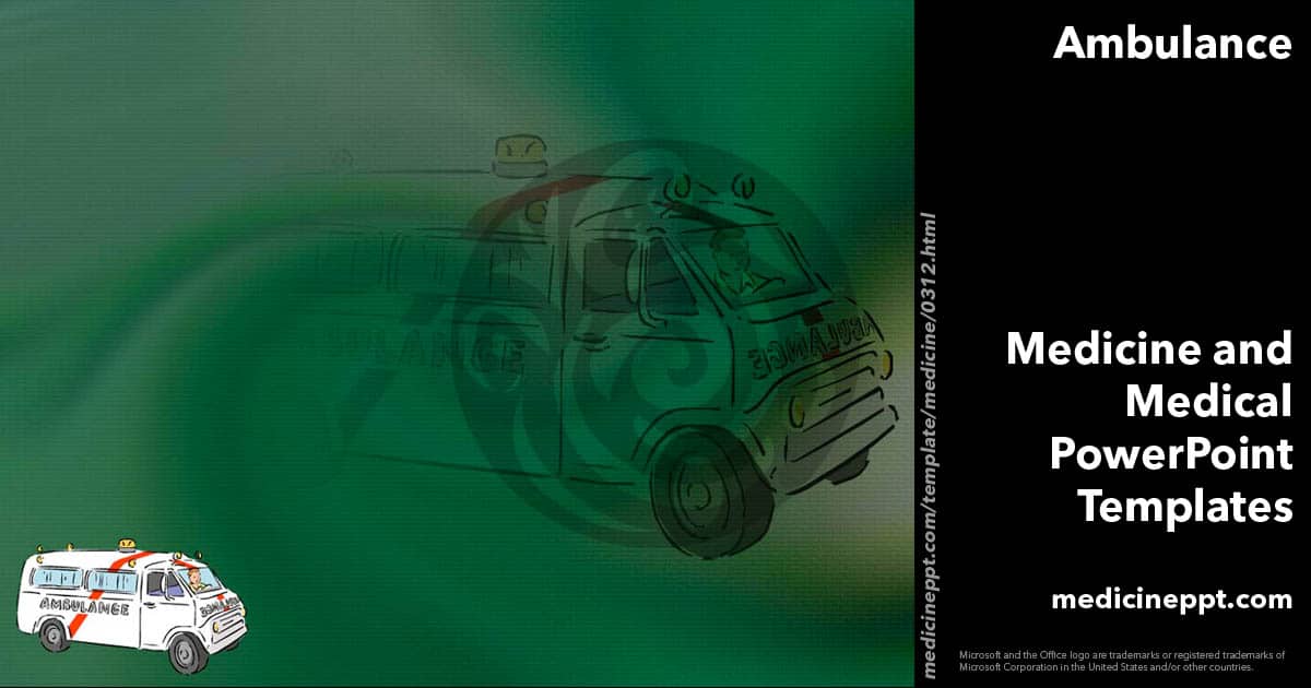 Ambulance 03 - Medicine PowerPoint Templates