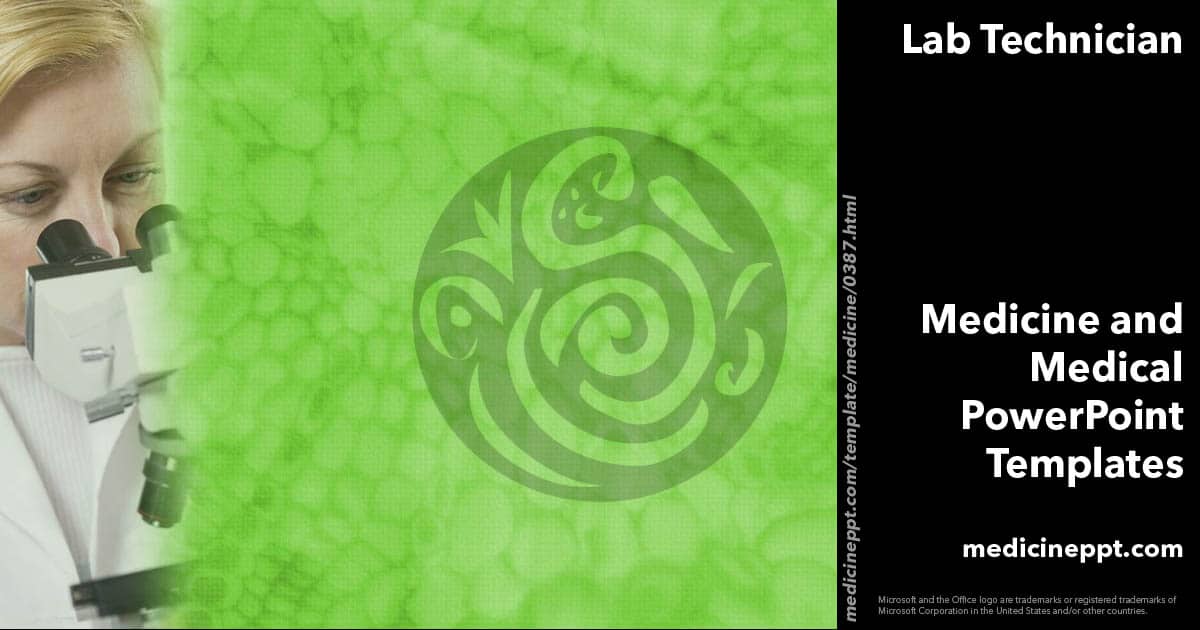 Lab Technician 10 - Medicine PowerPoint Templates