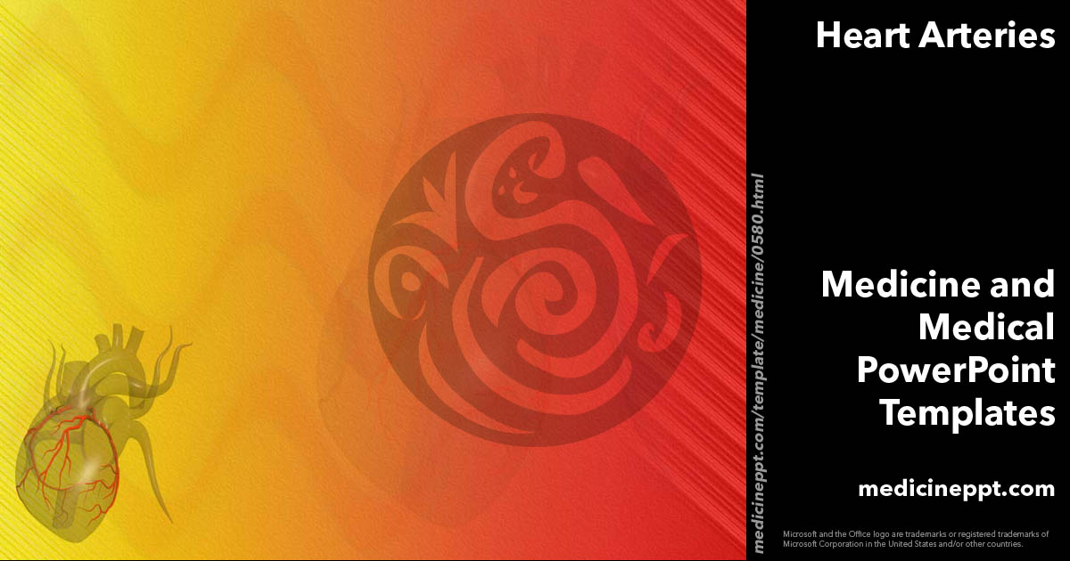 Heart Arteries 02 - Medicine PowerPoint Templates