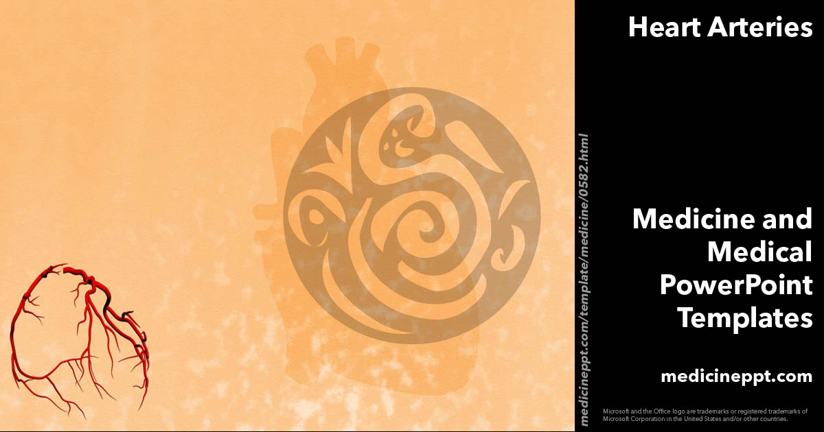 Heart Arteries 04 - Medicine PowerPoint Templates