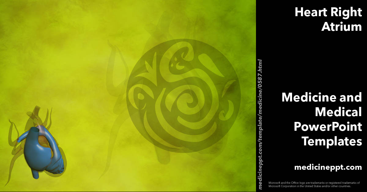 Heart Right Atrium 01 - Medicine PowerPoint Templates